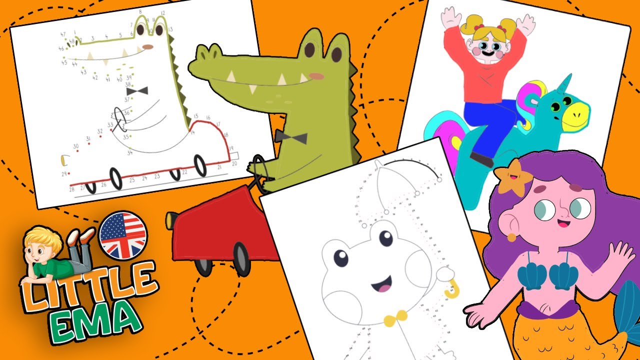 Dot to Dot | Animated & Colorful Drawings - YouTube