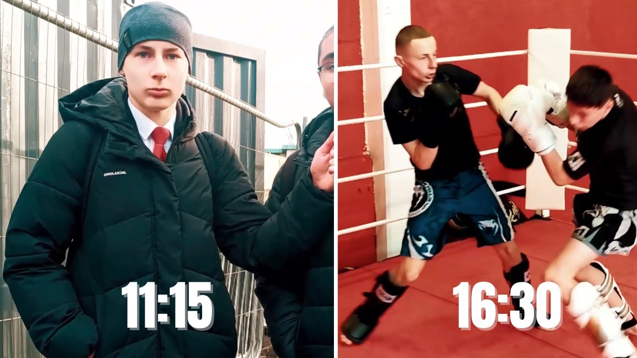 DAY IN THE LIFE OF A TEEN MMA FIGHTER | Training, School & Fight Day ...