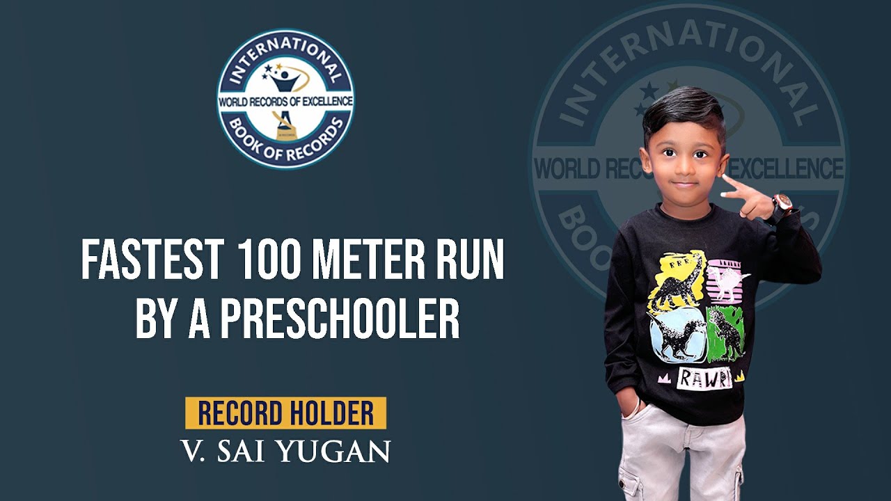 FASTEST 100 METER RUN BY A PRESCHOOLER - YouTube