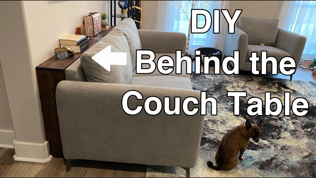DIY Behind the Couch Table for BEGINNERS! - YouTube