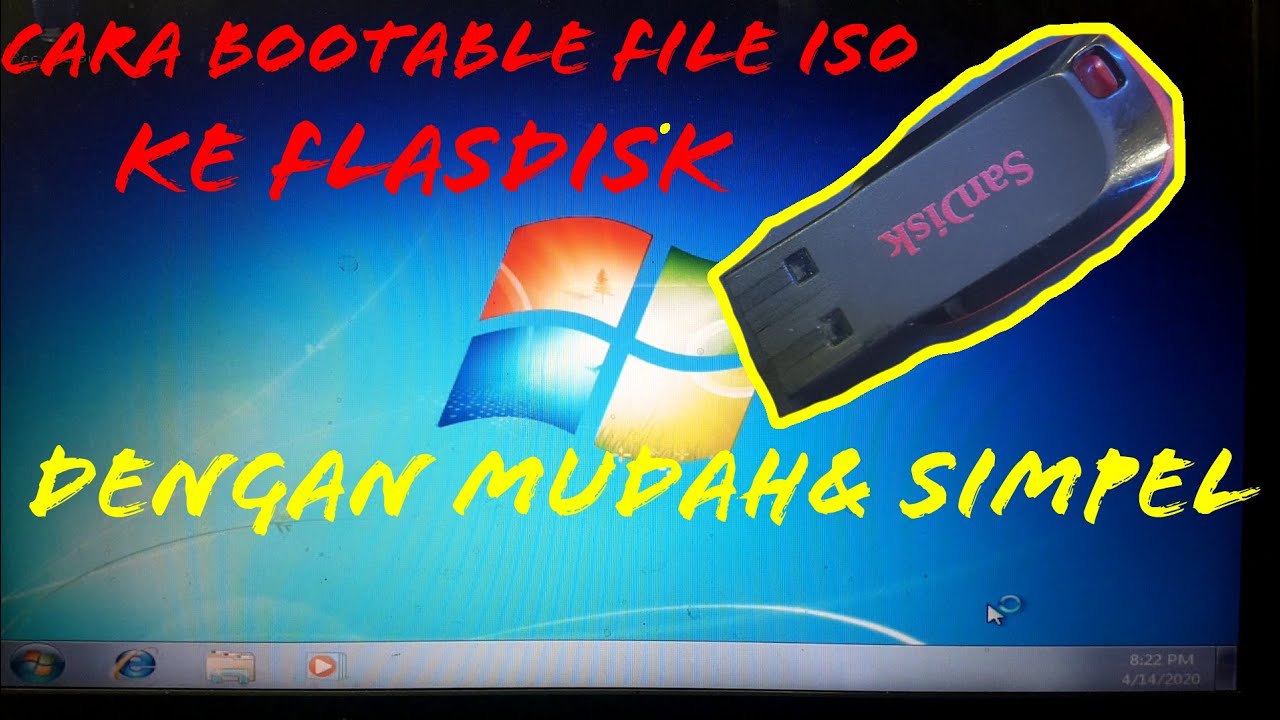 Cara bootable file iso dengan ultra iso ke flashdisk - YouTube