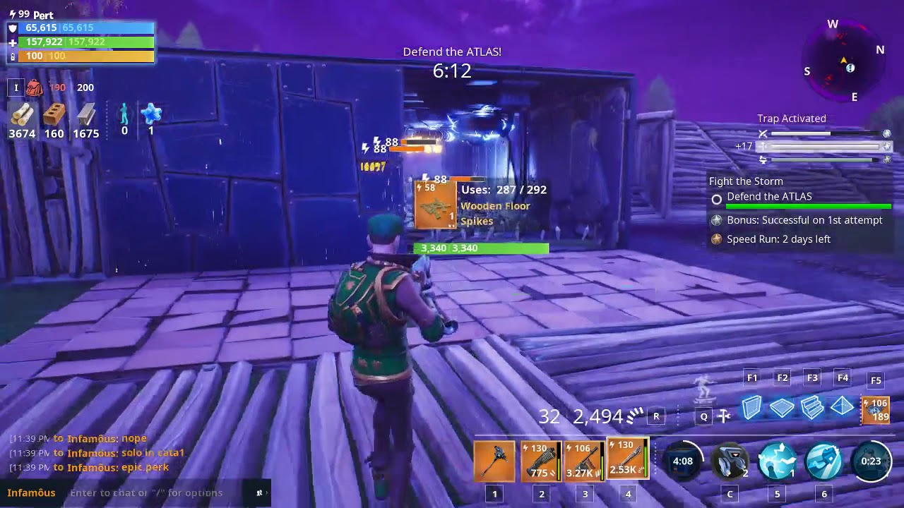 Fortnite: Save the world : How to use and build trap with ceiling ...