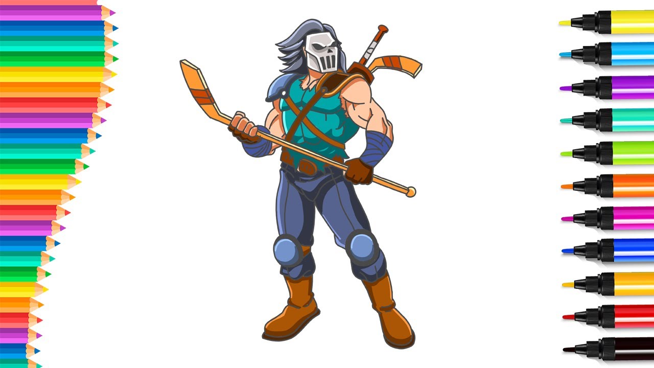 How to Draw Casey Jones TMNT | Easy Step-by-Step Tutorial - YouTube