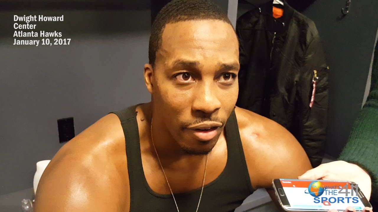 Dwight Howard of the Atlanta Hawks Locker Room Interview - YouTube