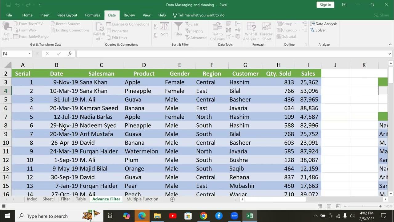 Advance Filter with Macros - YouTube