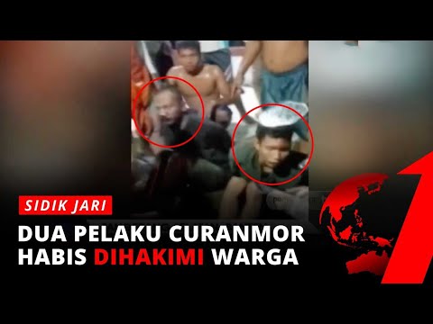 Kepergok Saat Sedang Beraksi, Dua Pelaku Pencuri Motor Habis Dihakimi Warga