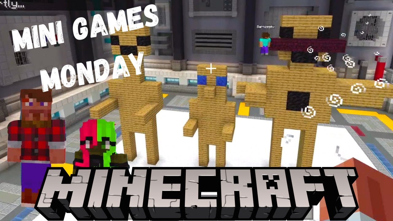 MINECRAFT MINI GAMES MONDAY | Just Build | BarnzzGtv - YouTube