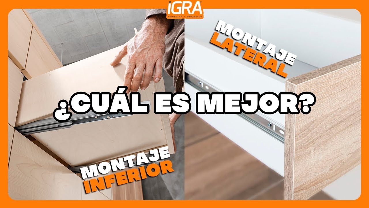 ¿Las correderas de montaje inferior son mejores que las de montaje ...