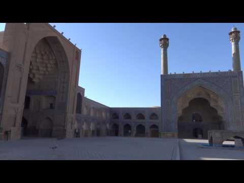Iran_JAME MOSQUE. 4 Iwan architecture.