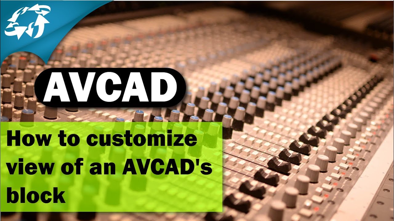 How to customize view of an AVCAD's block - YouTube