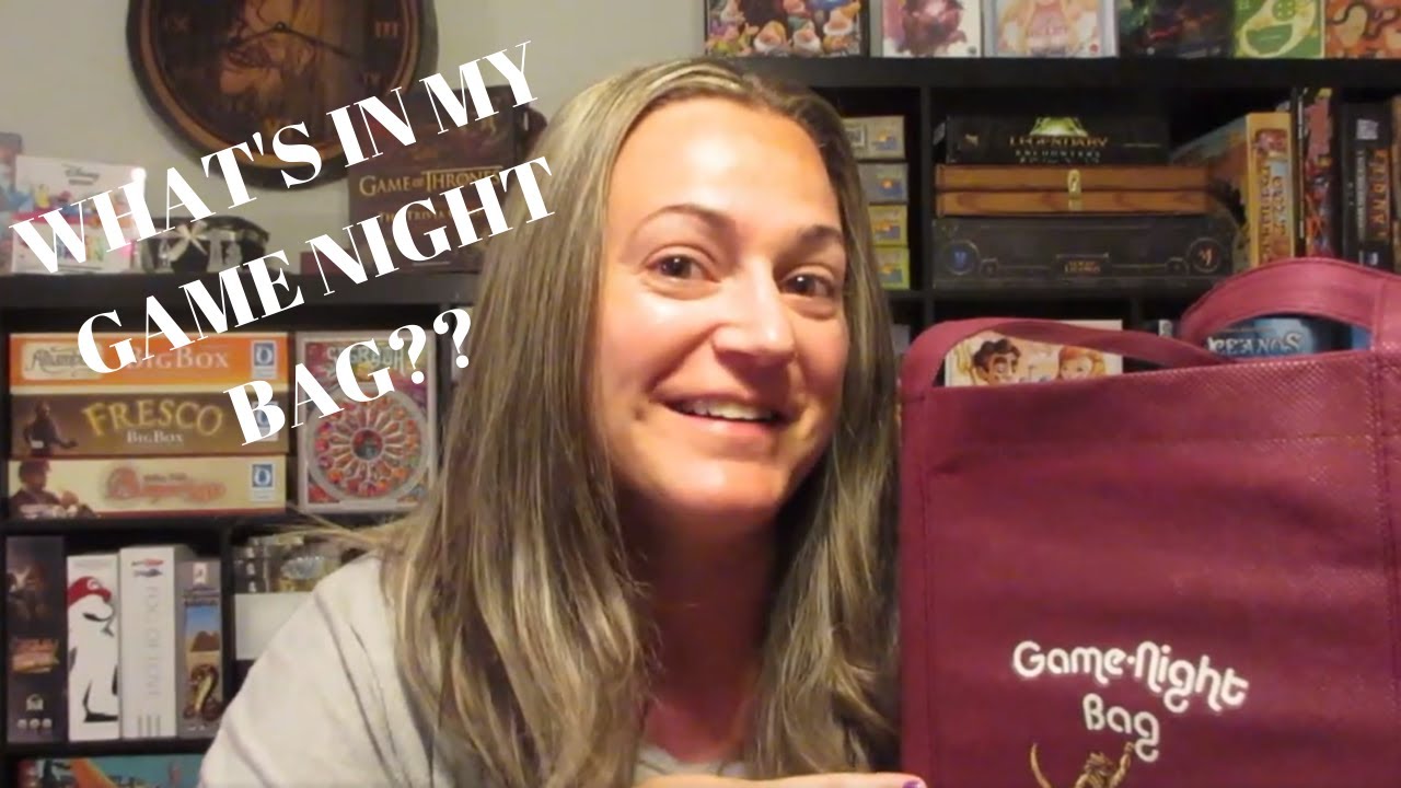 Game Night Bag of Games! What did I take to a game night? - YouTube