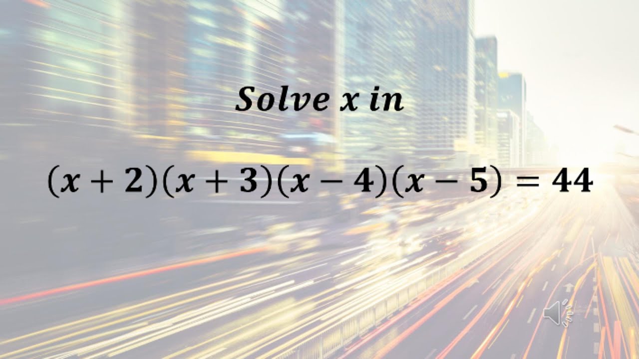 HW3. Can you solve this 4th order polynomial equation? - YouTube