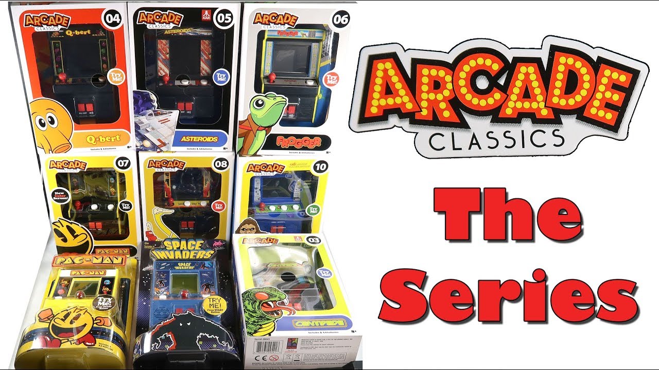 Mini Arcade Classic Series Introduction - Pac-man, Asteroids, Frogger ...