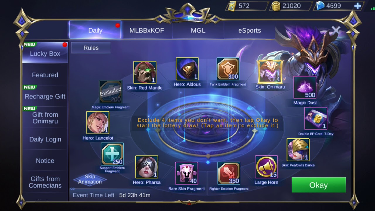 Lucky box Skin epic Saber - YouTube