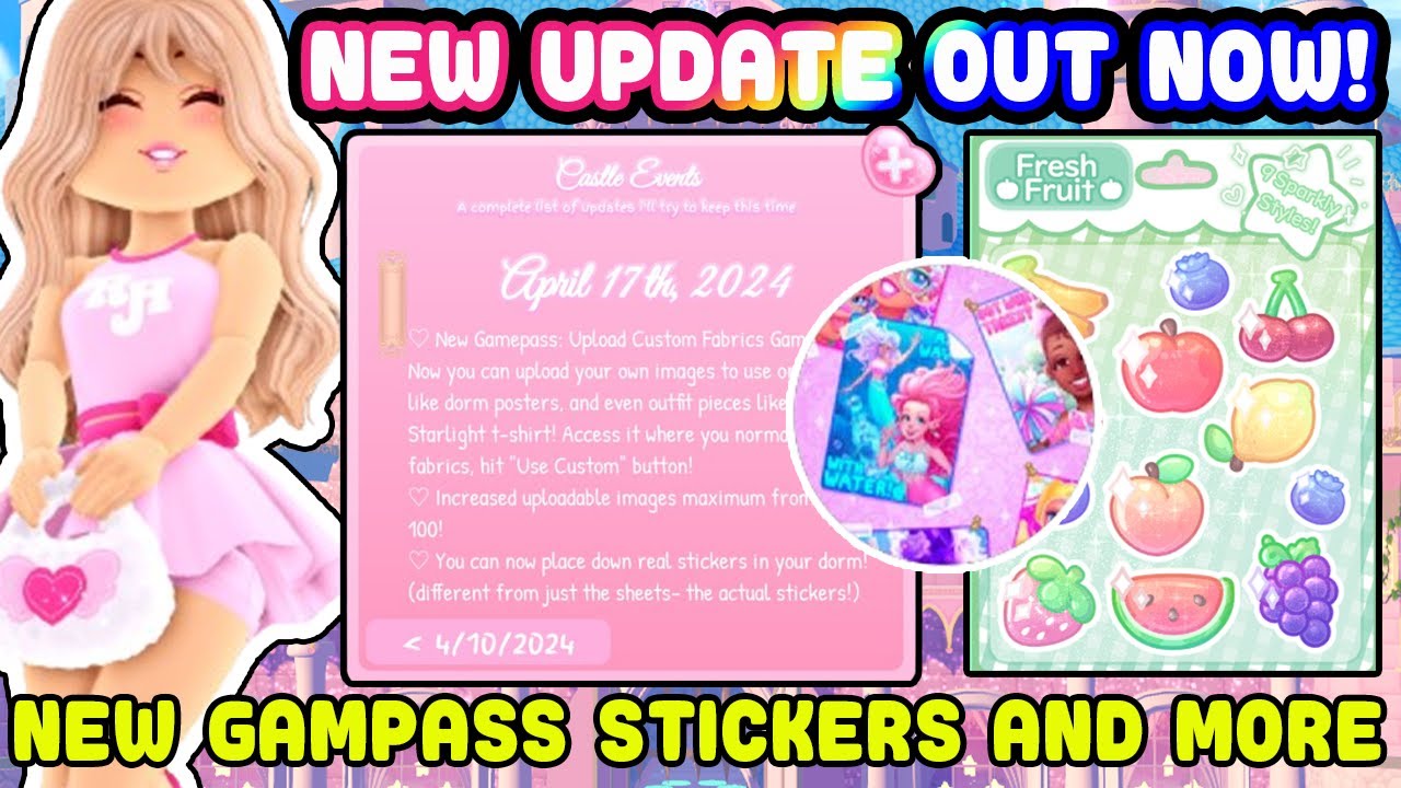 NEW UPDATE OUT NOW New Custom Fabric Gampass Stickers And More Royale ...