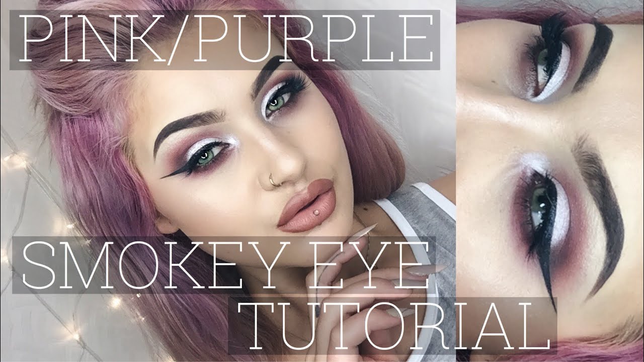 Pink Purple Smokey Eye Makeup Tutorial Jamie Genevieve Youtube