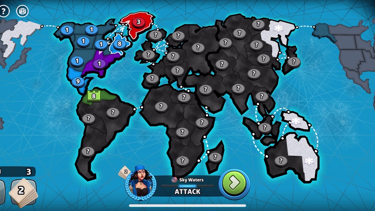 Risk: Fog of war game vs Computer - YouTube