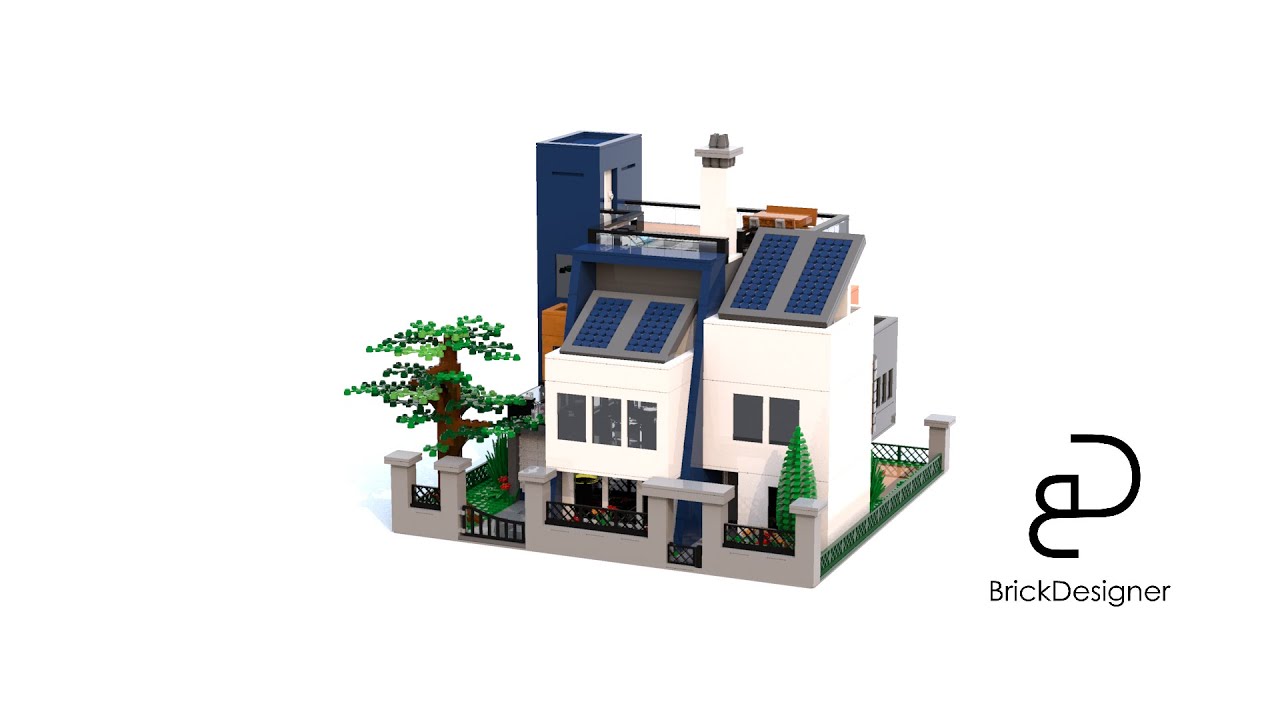 LEGO MOC - Modern House - YouTube