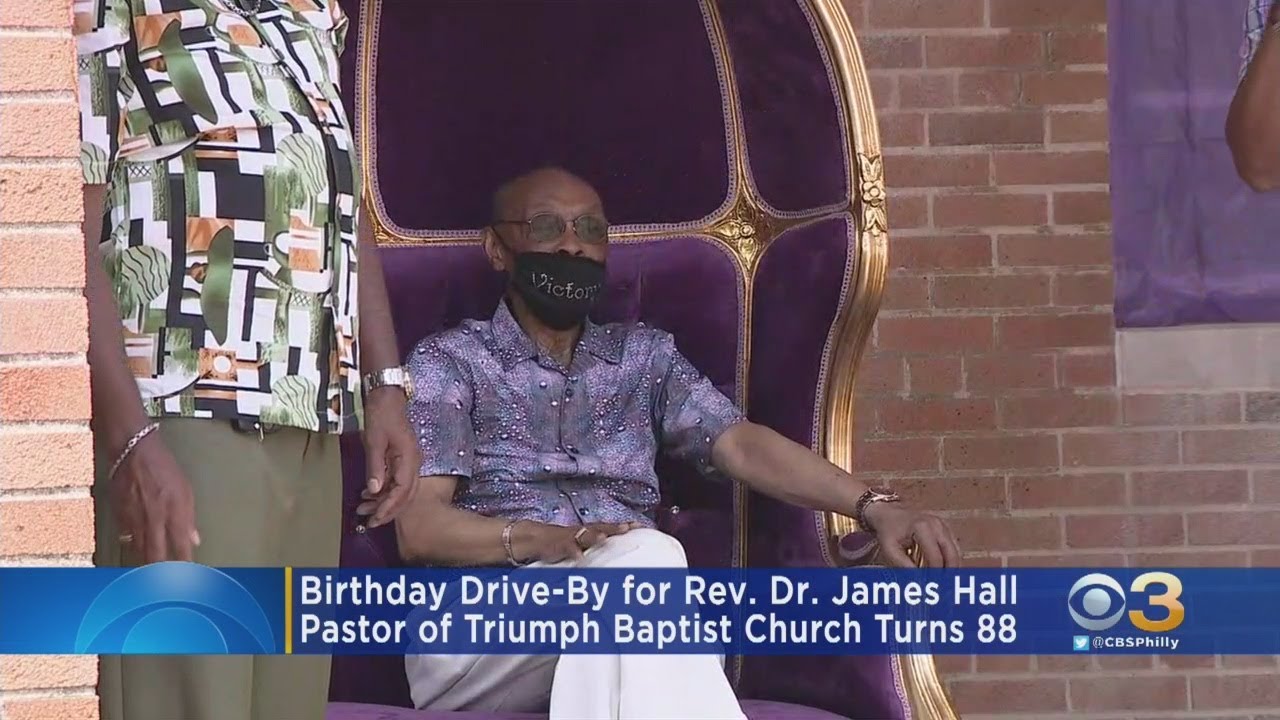 Birthday.Drive-By For Rev. Dr. James Hall - YouTube