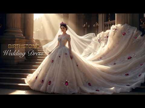 Magical Birthstone Wedding Dresses 💎 Ruby, Sapphire & Emerald Brides