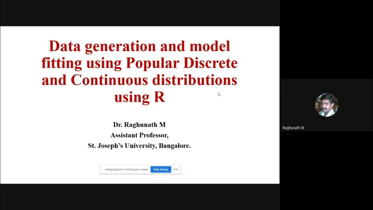 Data generation and model fitting using popular discrete and continuous distributions using R ...