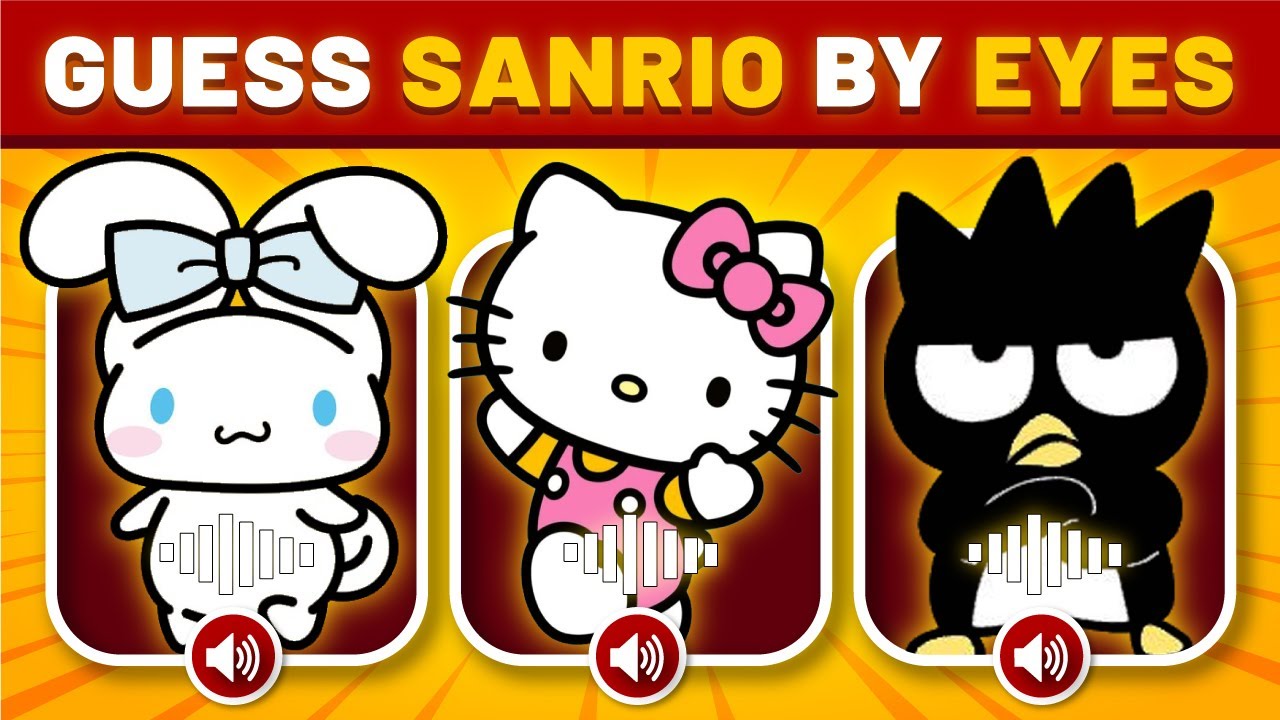 Guess the character by their eye - sanrio quiz | hello kitty character ...