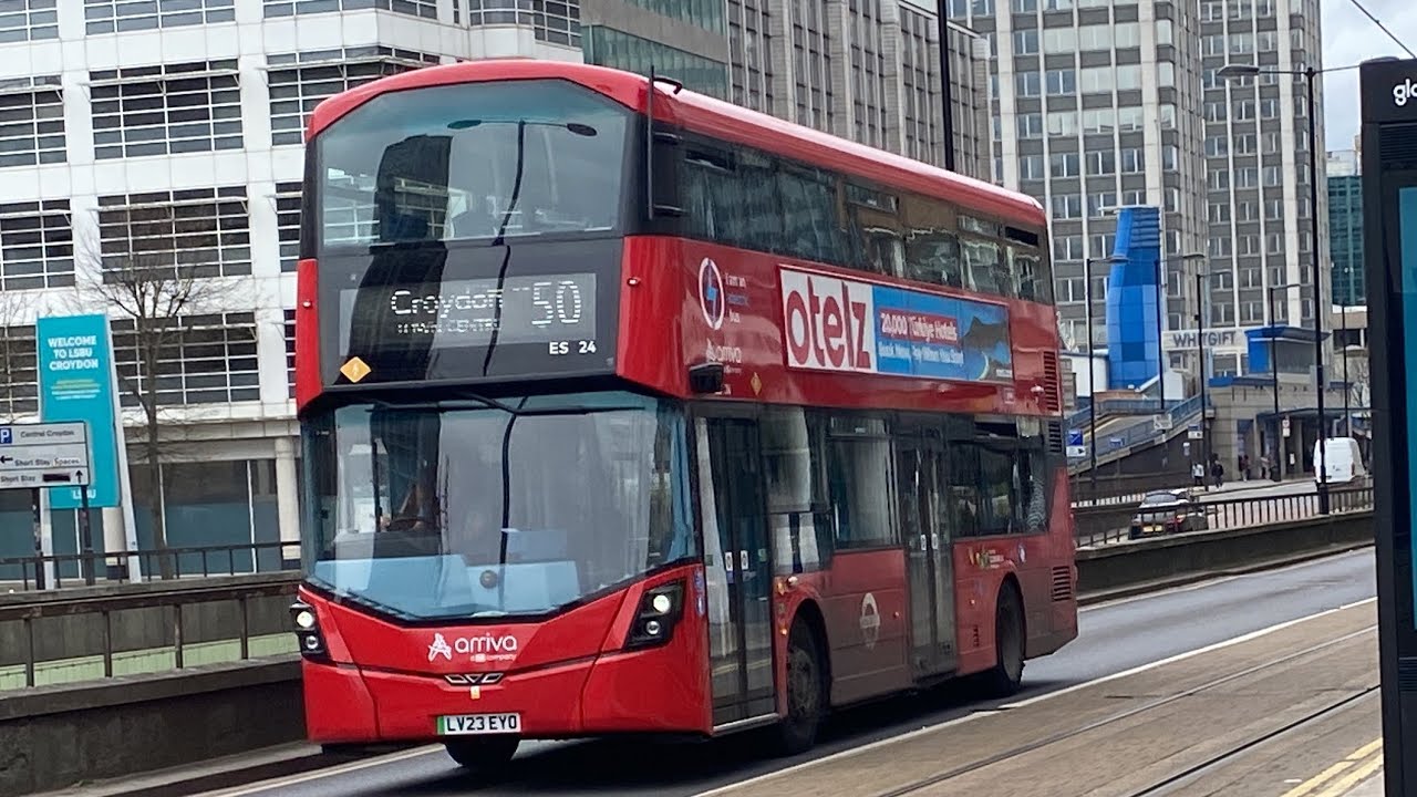 Wright StreetDeck Electroliner Arriva London ES24 LV23EYO Route 50 ...