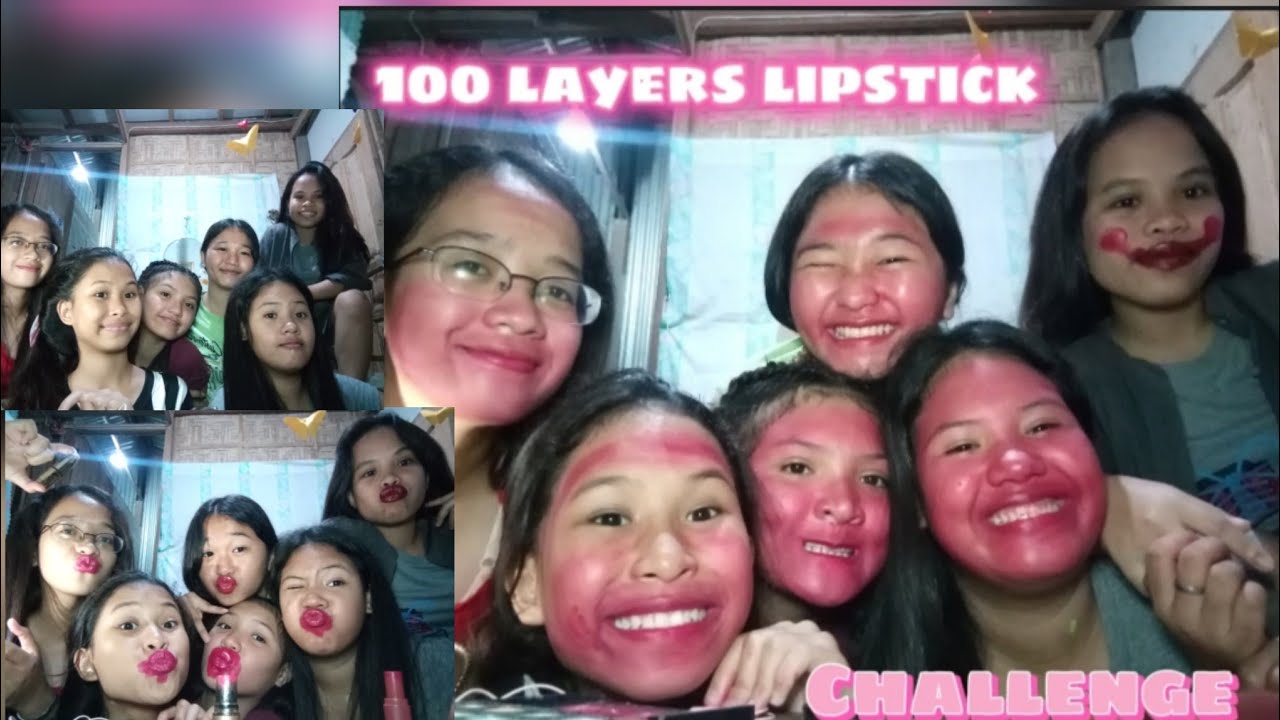 100 LAYERS LIPSTICK CHALLENGE || NAGING HELLGIRLS - YouTube