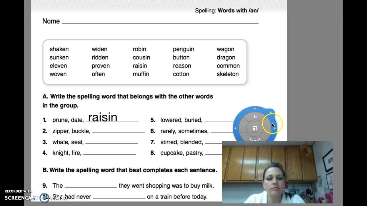 Unit 6 Week 1 Spelling Day 4 - YouTube