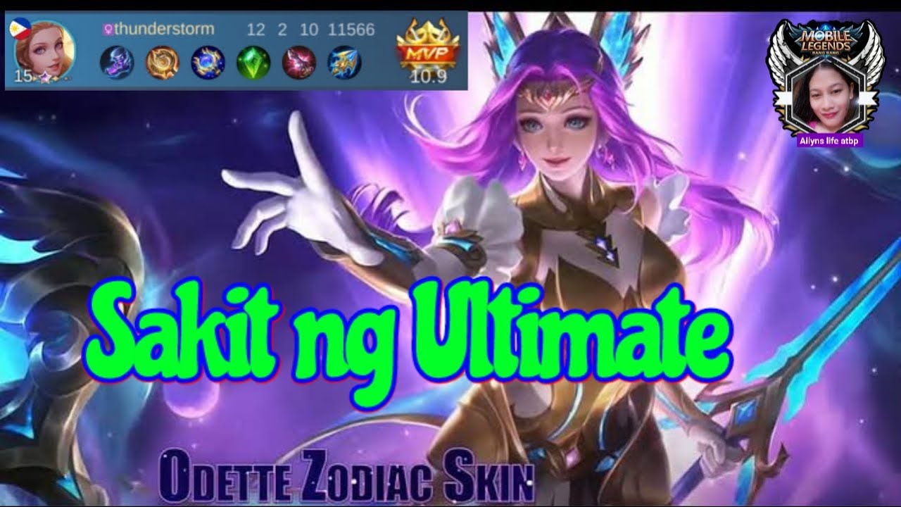 Odette Zodiac Skin Ultimate #mlbb #gameplay #mobilelegends - YouTube