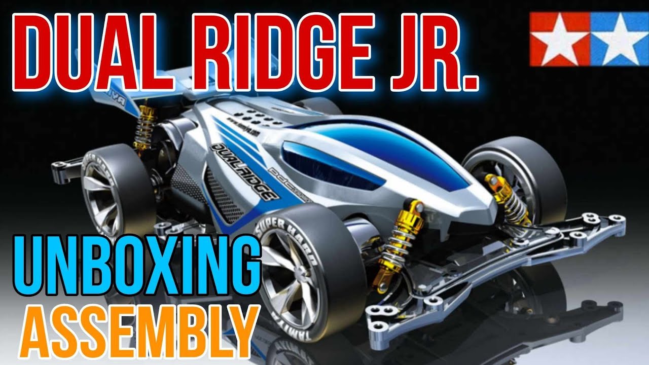 Dual Ridge Jr. Unboxing And Assembly Tamiya Mini 4WD - YouTube