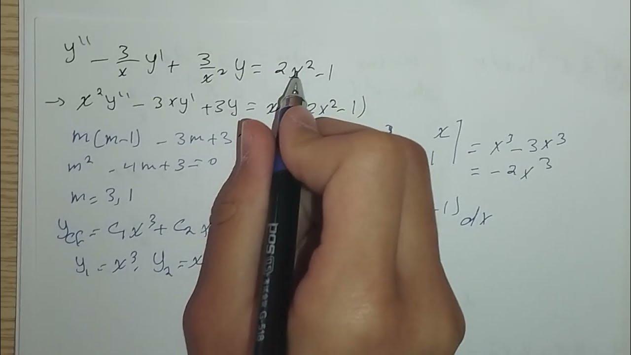 2nd-Order Differential Equations | Cauchy Euler's Method | Sheet 2 (12 ...