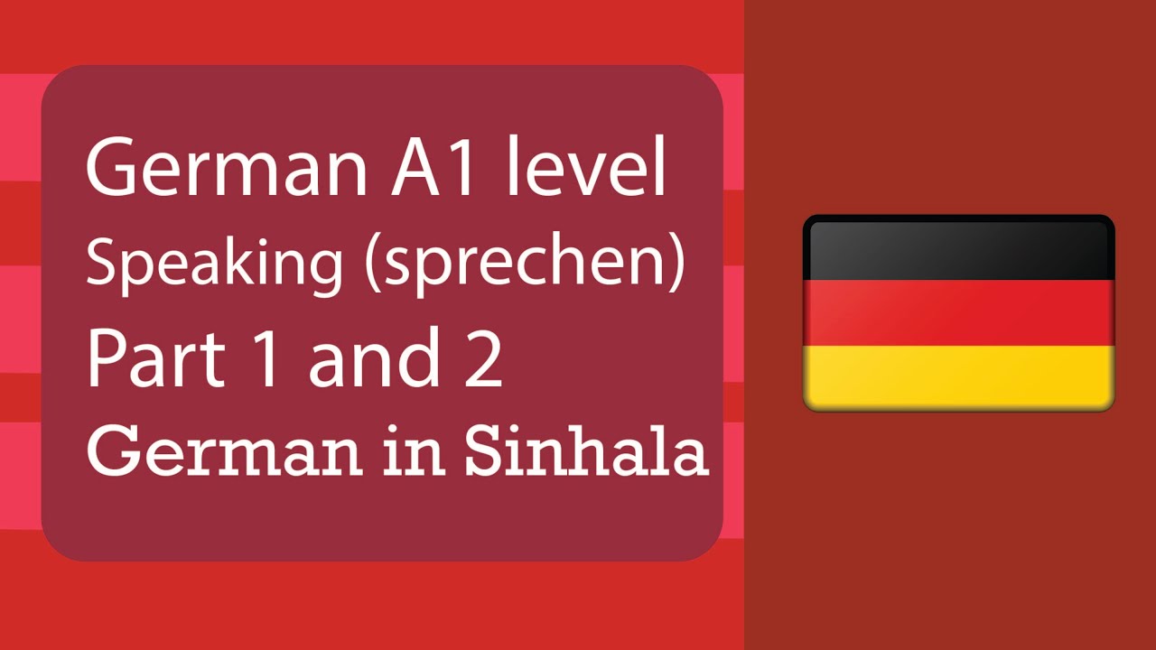 A1 level examination - sprechen-Teil 1 und Teil 2 | German A1 speaking ...
