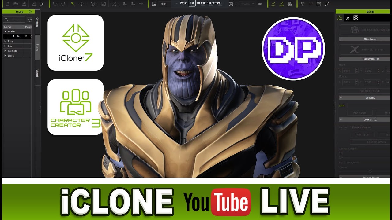iClone 7 motion capture live demo - YouTube