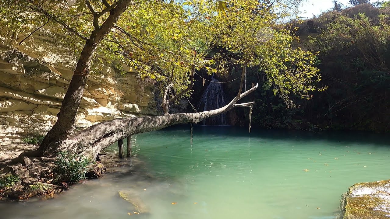 Paphos Cyprus September 2021 Adonis Baths and Waterfalls walk around 4k ...