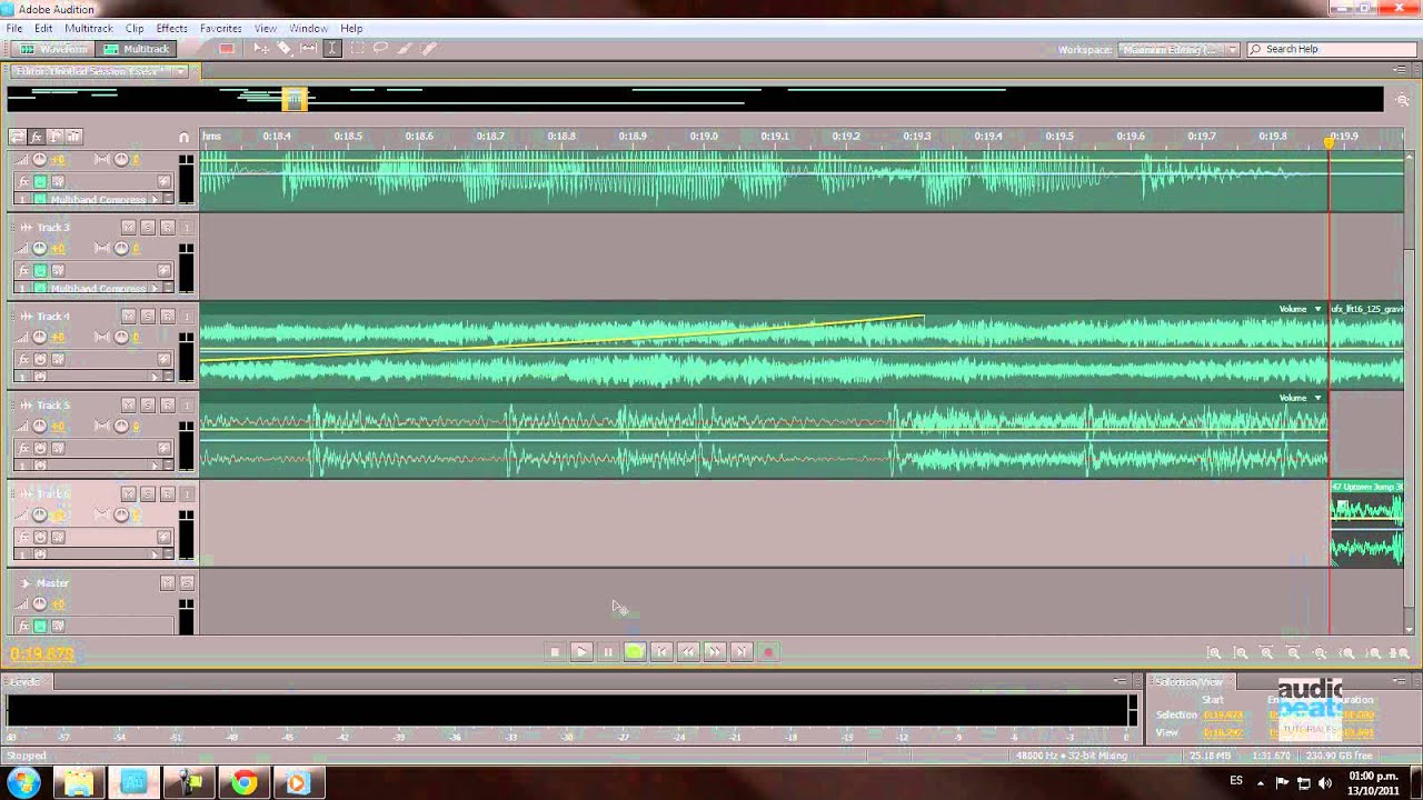 16 Speed Editing Adobe Audition Cs5.5 - YouTube