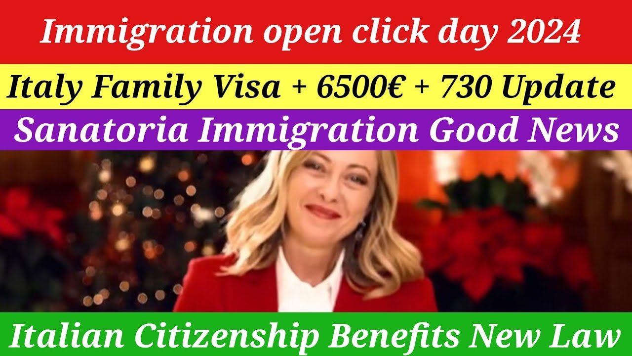 New italy govt immigration open click day good news 2024 + 6500 ...