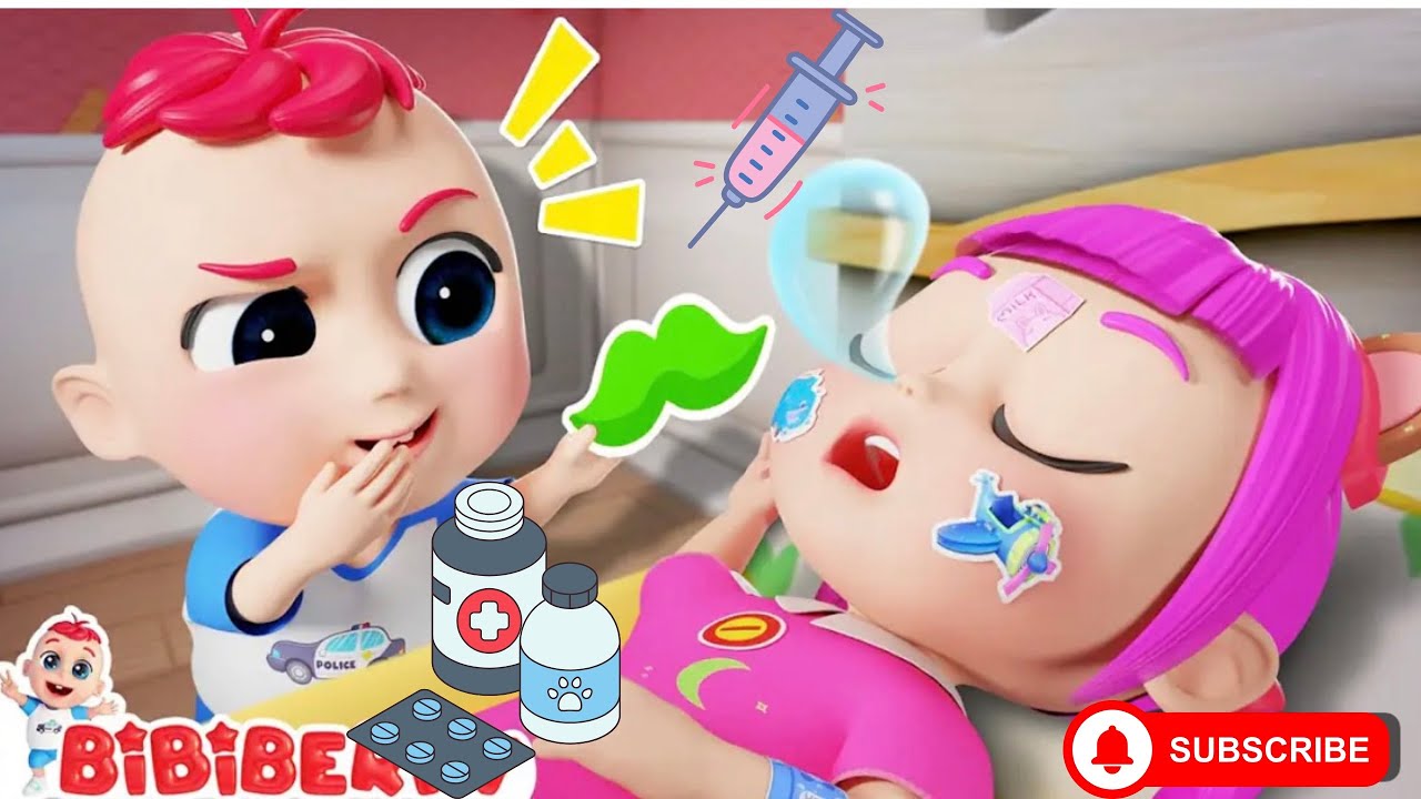 Stickers Song | T-rex Has a toothache | Dentist and Police Song + More ...