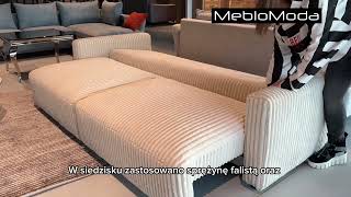Sofa Espania BENIX funk. spania komfortowe siedzisko Pojemnik na pościel Tkanina Ambience MebloModa