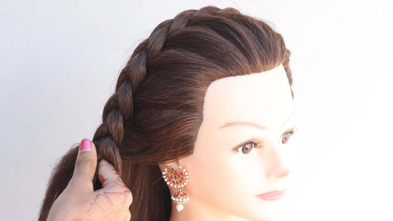 fanciable side braid hairstyle for college girls | hairstyle for summer ...