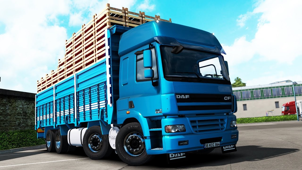 Euro Truck Simulator 2 - DAF CF Mod - Test Drive Thursday #216 - YouTube