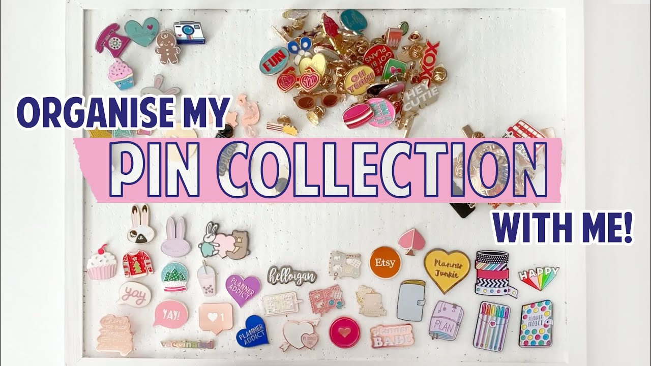 my enamel pins 😍 making my own PIN COLLECTION DISPLAY! budget proof and ...