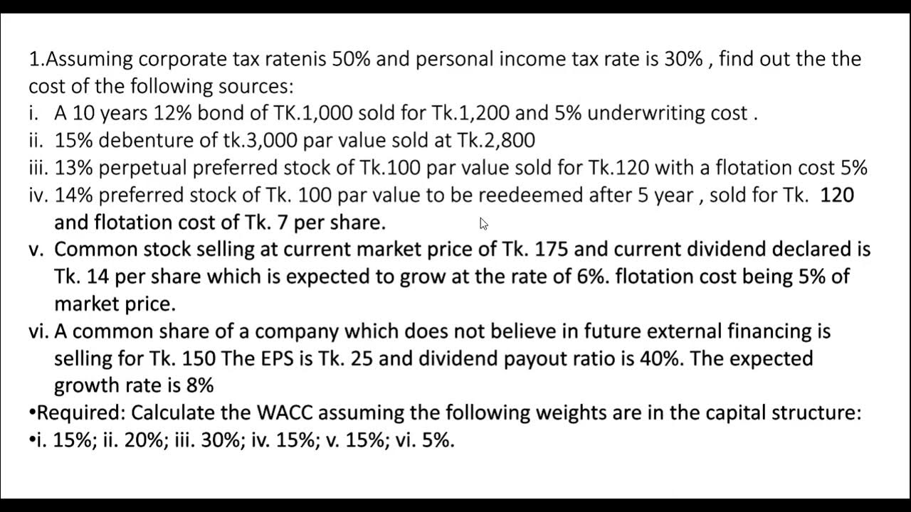 BBA hons 2nd year . principle of finance. Long term financing .lecture - 3 - YouTube