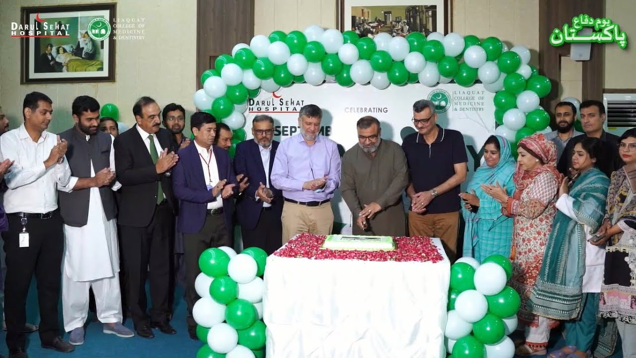 Liaquat College of Medicine & Dentistry and Darul Sehat Hospital celebrated Defence Day. - YouTube
