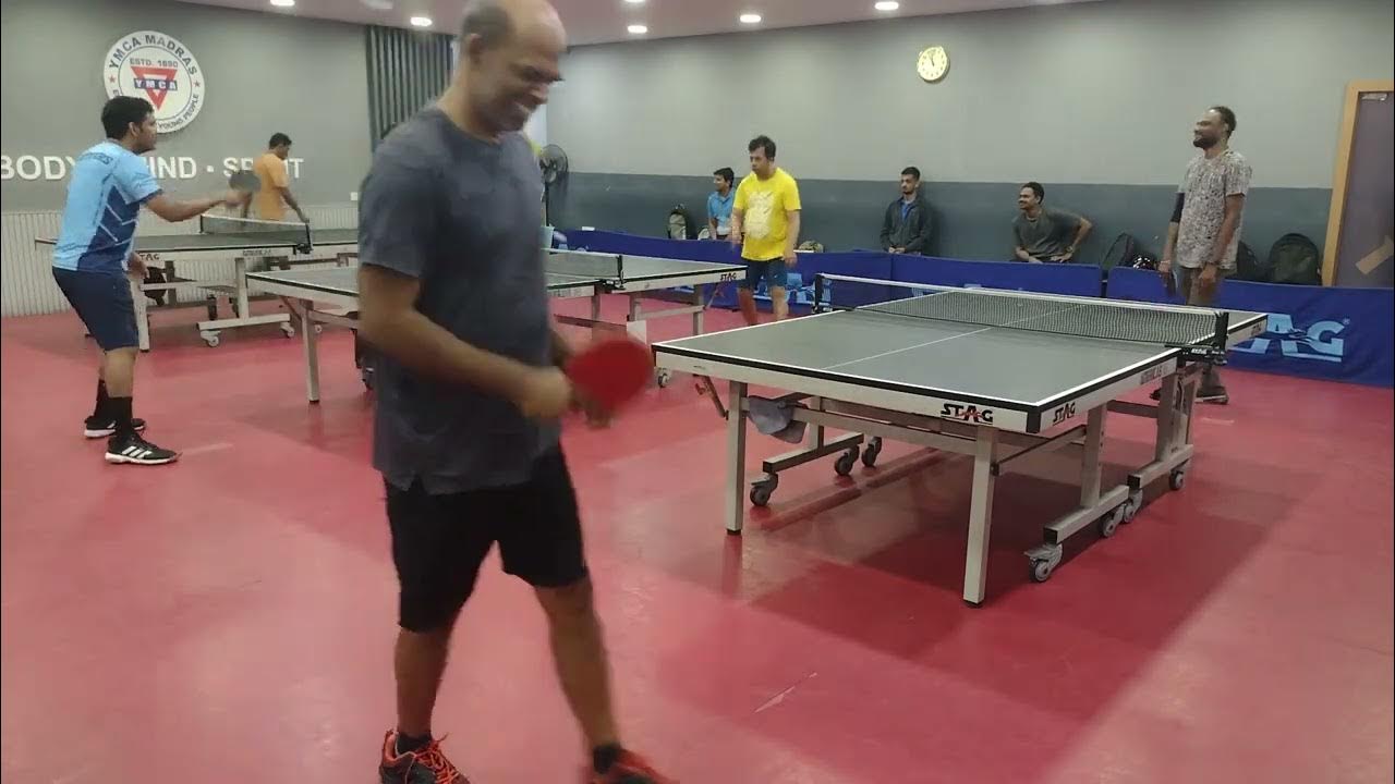 Chennai Table Tennis | Santhosh with Tarun and Ramaswamy with Bala ravi ...