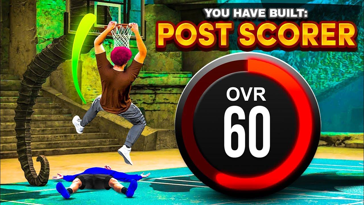 The POWER of a 60 OVR POST SCORER on NBA 2K24 - YouTube