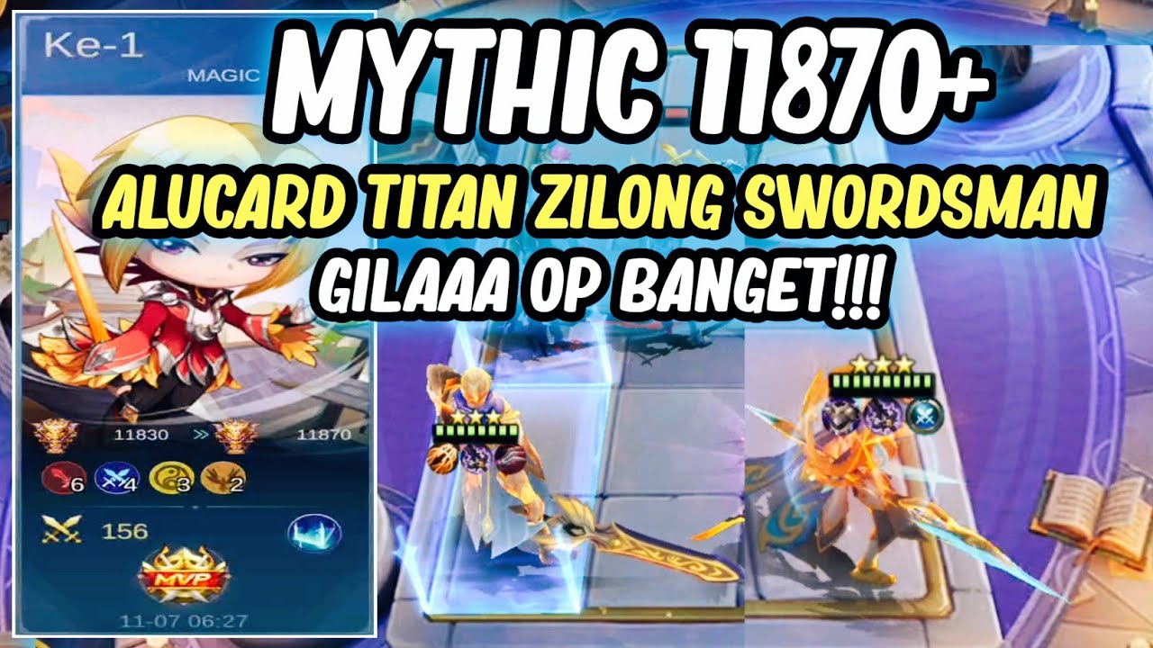 HYPER ALUCARD TITAN ZILONG SWORDSMAN !!! CARA MAIN COMMANDER MINI LING ...