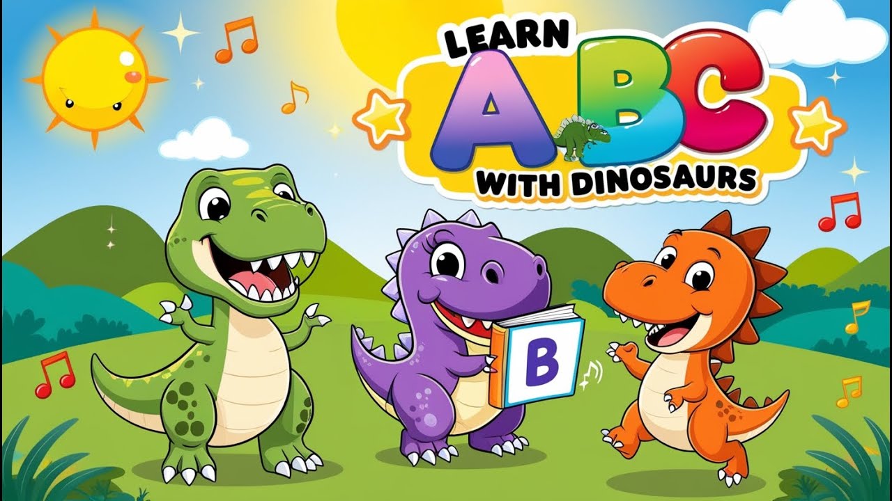 ABC Dinosaur Song 🦕 | Learn A to Z with Cute Dinos for Kids - YouTube