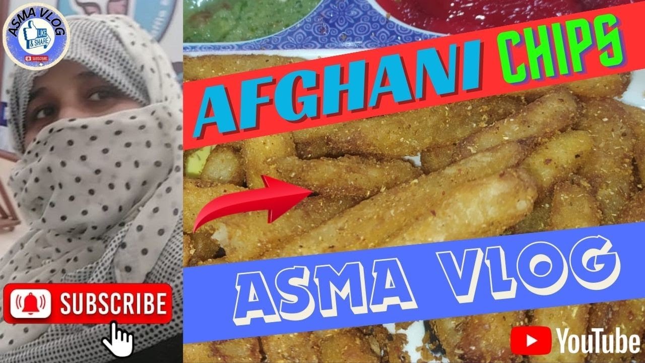 Afghani chips Nd Afghani burger in Peshawar 😘😘 - YouTube