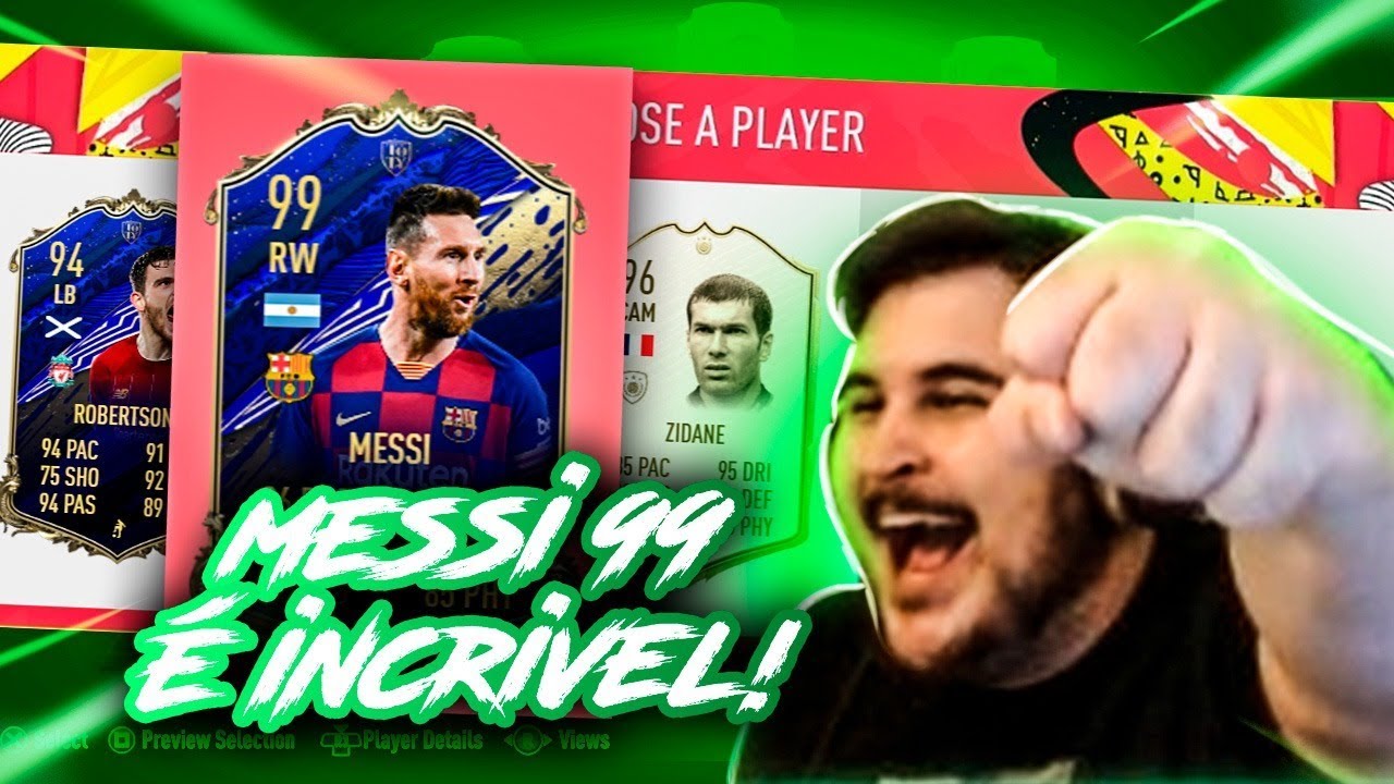 MESSI 99 TOTY É IMBATÍVEL! FUT DRAFT NO FIFA 20 Ultimate Team - YouTube